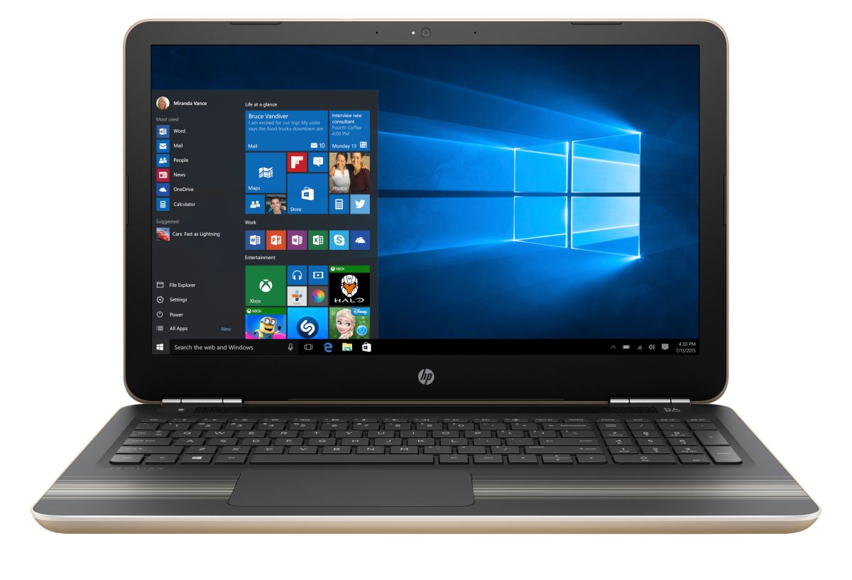 HP Pavilion 15-au109ne - Z9E92EA laptop specifications